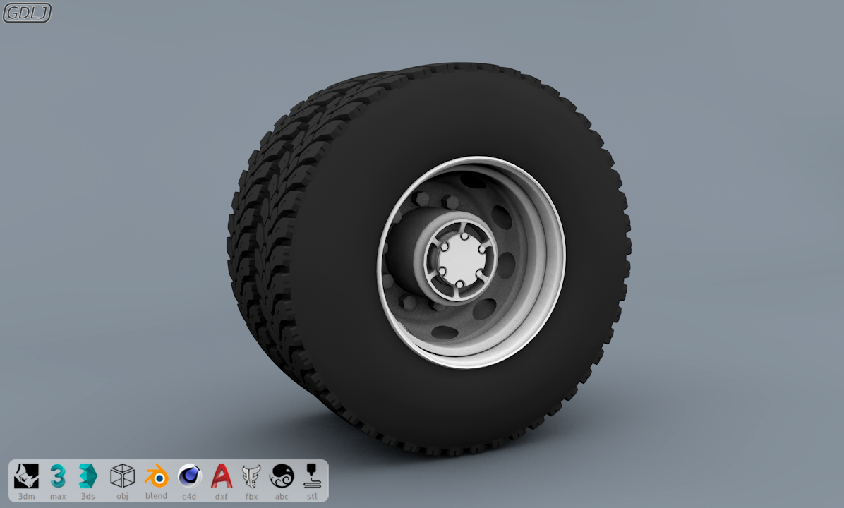 🚚 Wheels Truck - Back and Front・ STL File for ・Cults