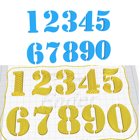 Файл STL NUMBERS 🔢・3D-печатная модель для загрузки・Cults