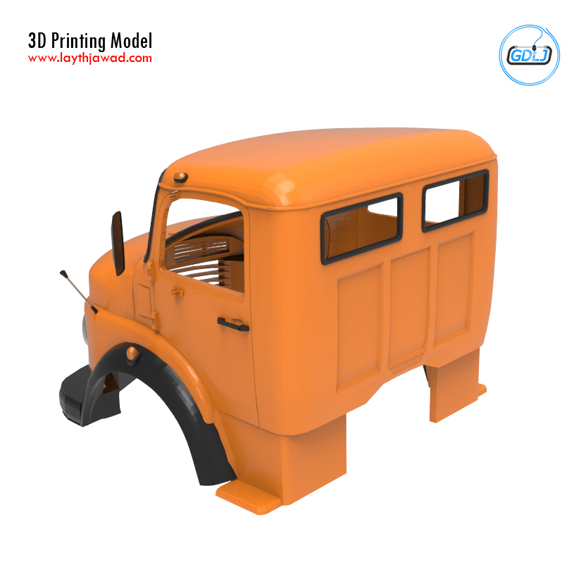 Archivo STL Camión Mercedes-Benz 1924-2624 Cabina - Versión Profesional Completa 🚗 ・Diseño de ...