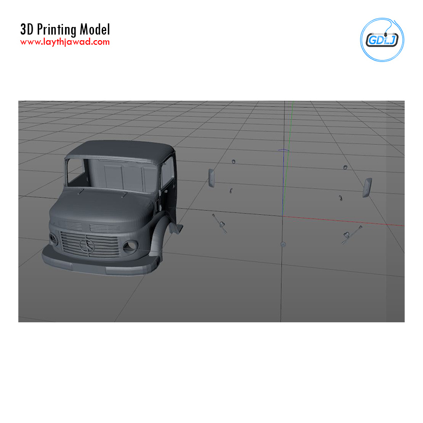 Archivo STL Camión Mercedes-Benz 1924-2624 Cabina - Versión Profesional Completa 🚗 ・Diseño de ...