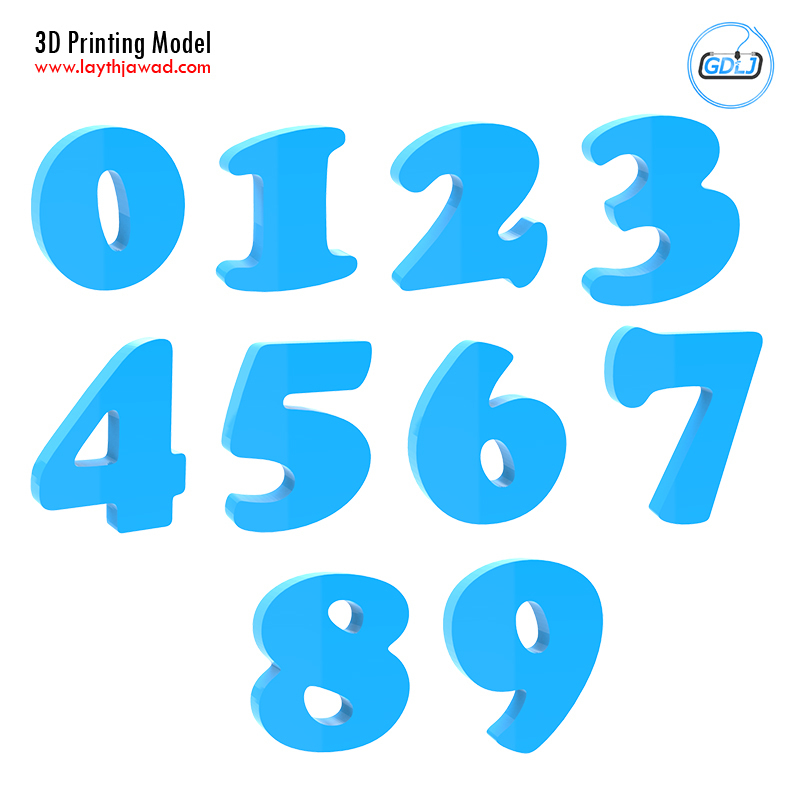 Файл STL Numbers 🔢 ・Модель для загрузки и 3D печати・Cults