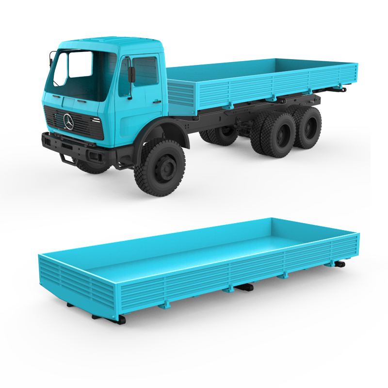 Файл STL Tipper Mercedes Benz NG 🚗 (OBJ и DXF)・3D-печатная модель для ...