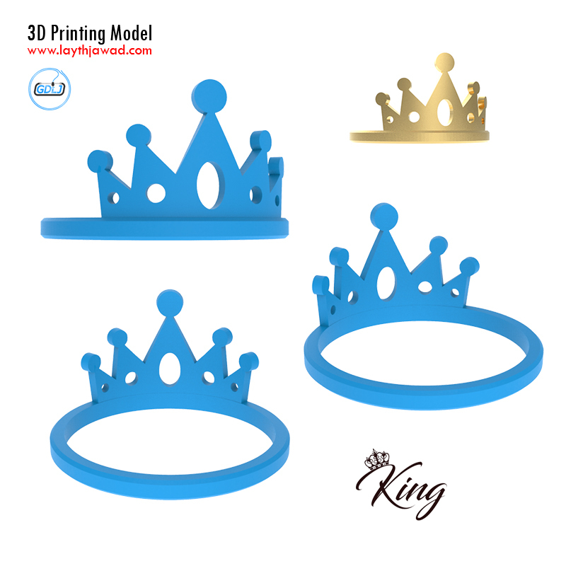 STL file King Ring 🤴 ・3D printable model to download・Cults