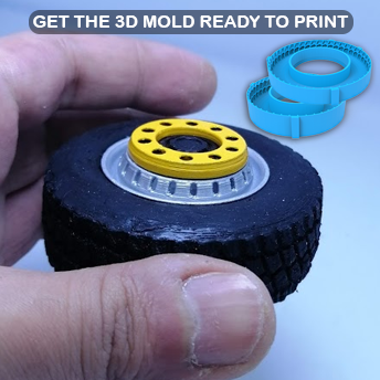 Archivo STL Molde de rueda de camión 🚗 (OBJ)・Objeto imprimible en 3D ...