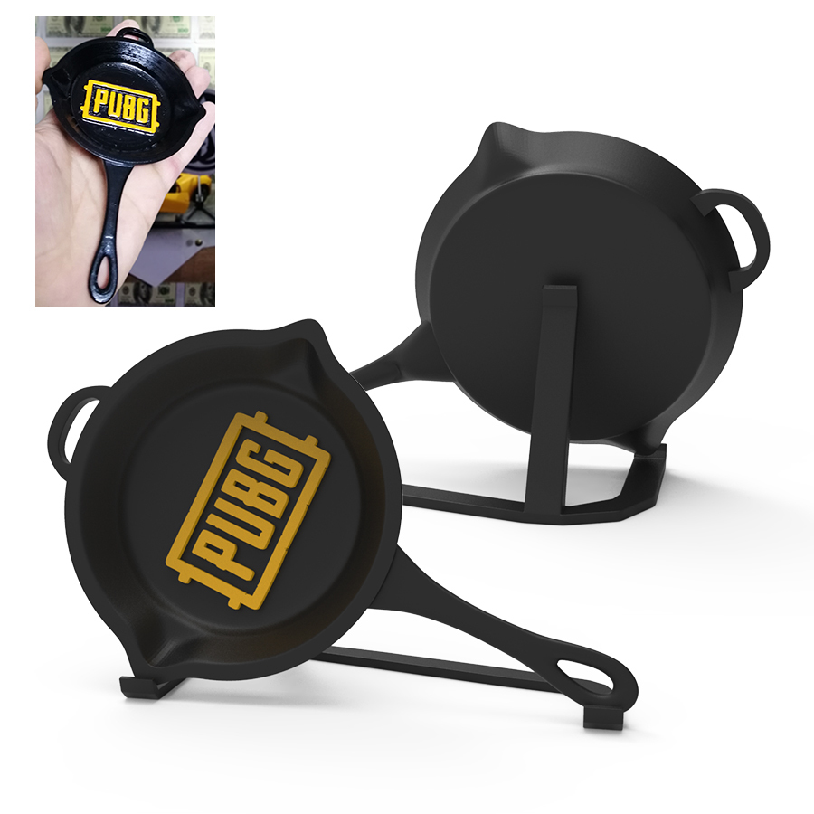 STL file PUBG Frying Pan Keychain 🗝️ (OBJ)・3D print model to download・Cults