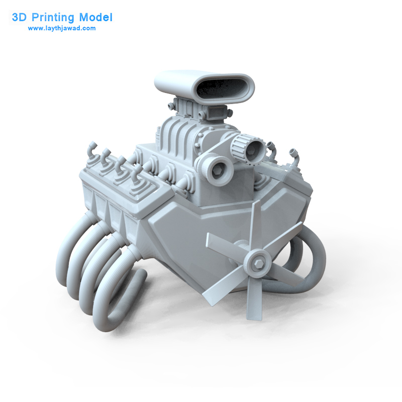 3D file Car Engine 8 Cylinders 🚗 ・3D printing idea to download・Cults