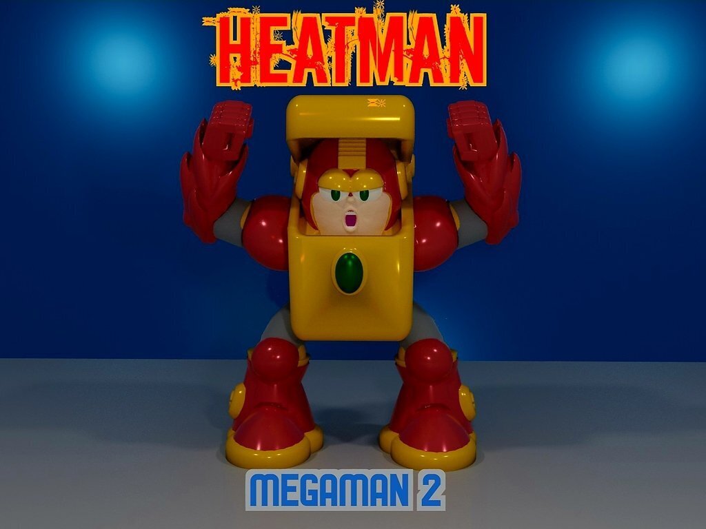 Free STL file HEAT MAN from MEGAMAN2 👨 ・3D printable model to download ...