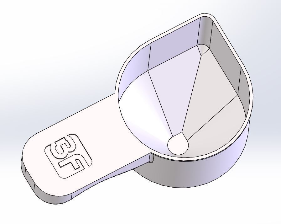 🔪 3FPD-Powder Scoop・Free 3D File for ・Cults