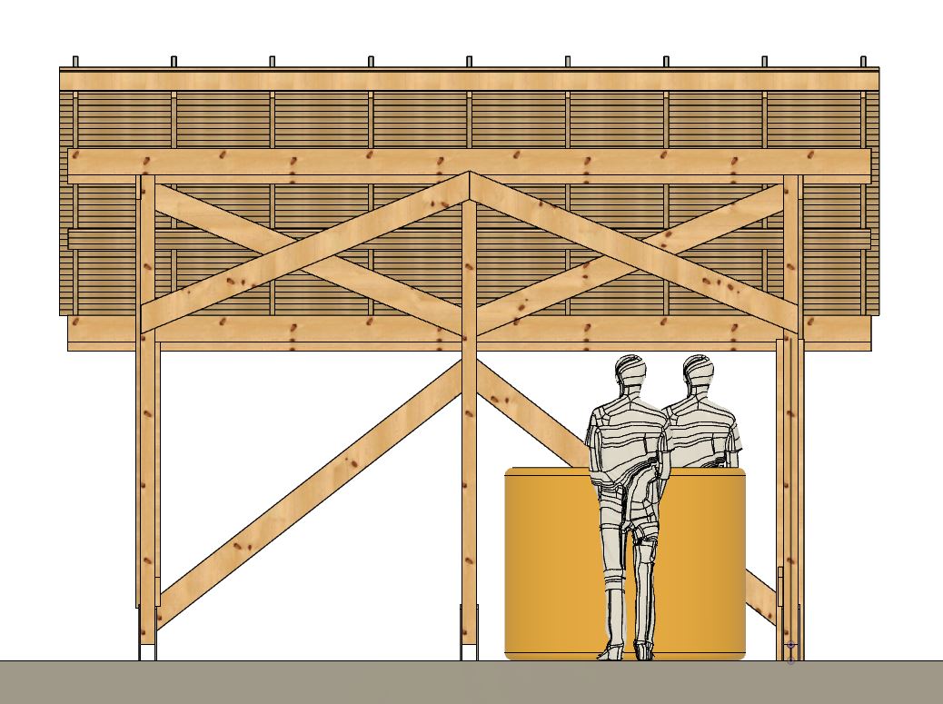 🛖 sheepfold stall hut wooden house carport covered parking workshop ...