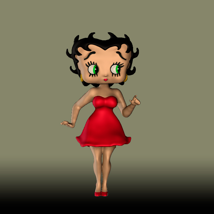 Archivo STL Betty Boop ️‍🔥 ・Modelo para descargar e imprimir en 3D・Cults