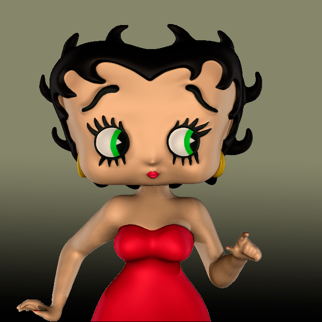 Archivo STL Betty Boop ️‍🔥 ・Modelo para descargar e imprimir en 3D・Cults