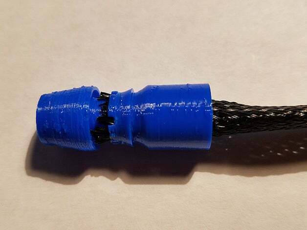 🔚 Braided Wire Harness End Caps・Free STL File for ・Cults