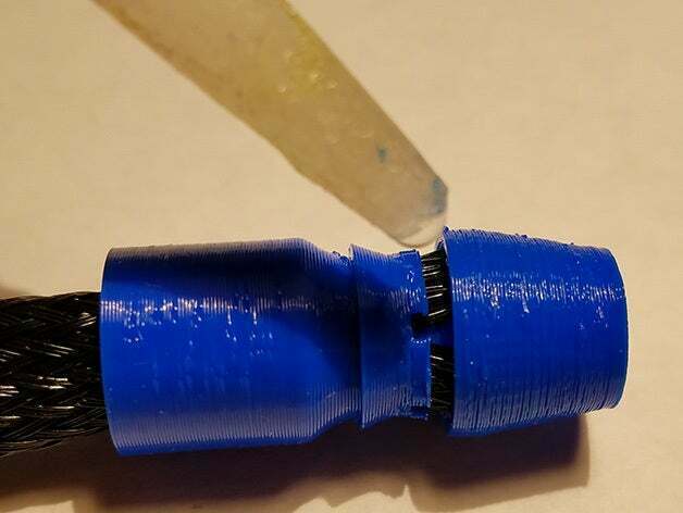 🔚 Braided Wire Harness End Caps・Free STL File for ・Cults