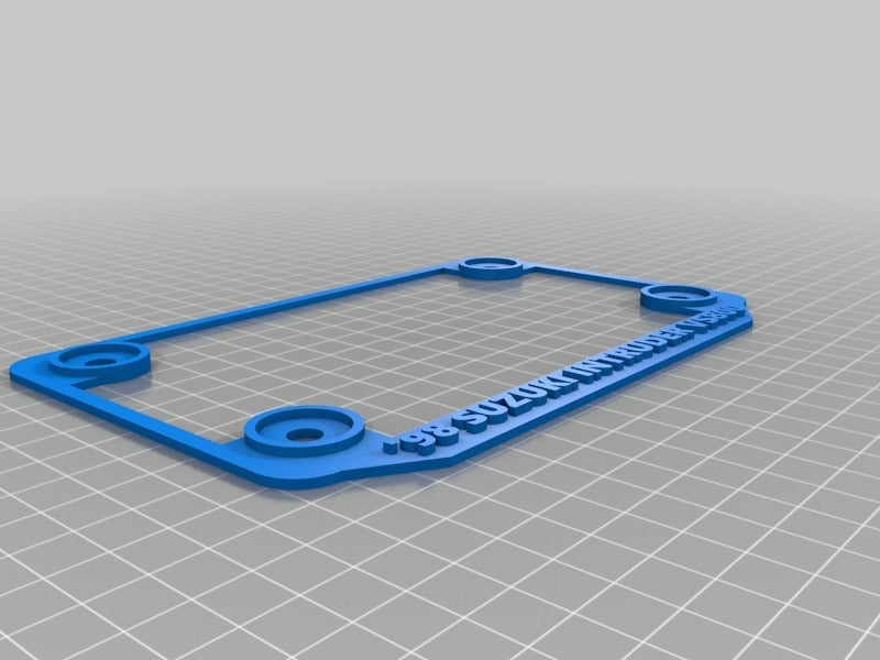 Free STL file Motorcycle License Plate Frame 🏍️ ・3D printing model to ...