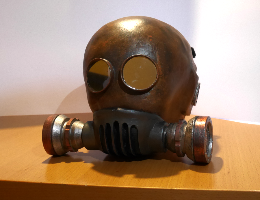 STL file Post apocalyptic helmet 🪖 ・3D print design to download・Cults