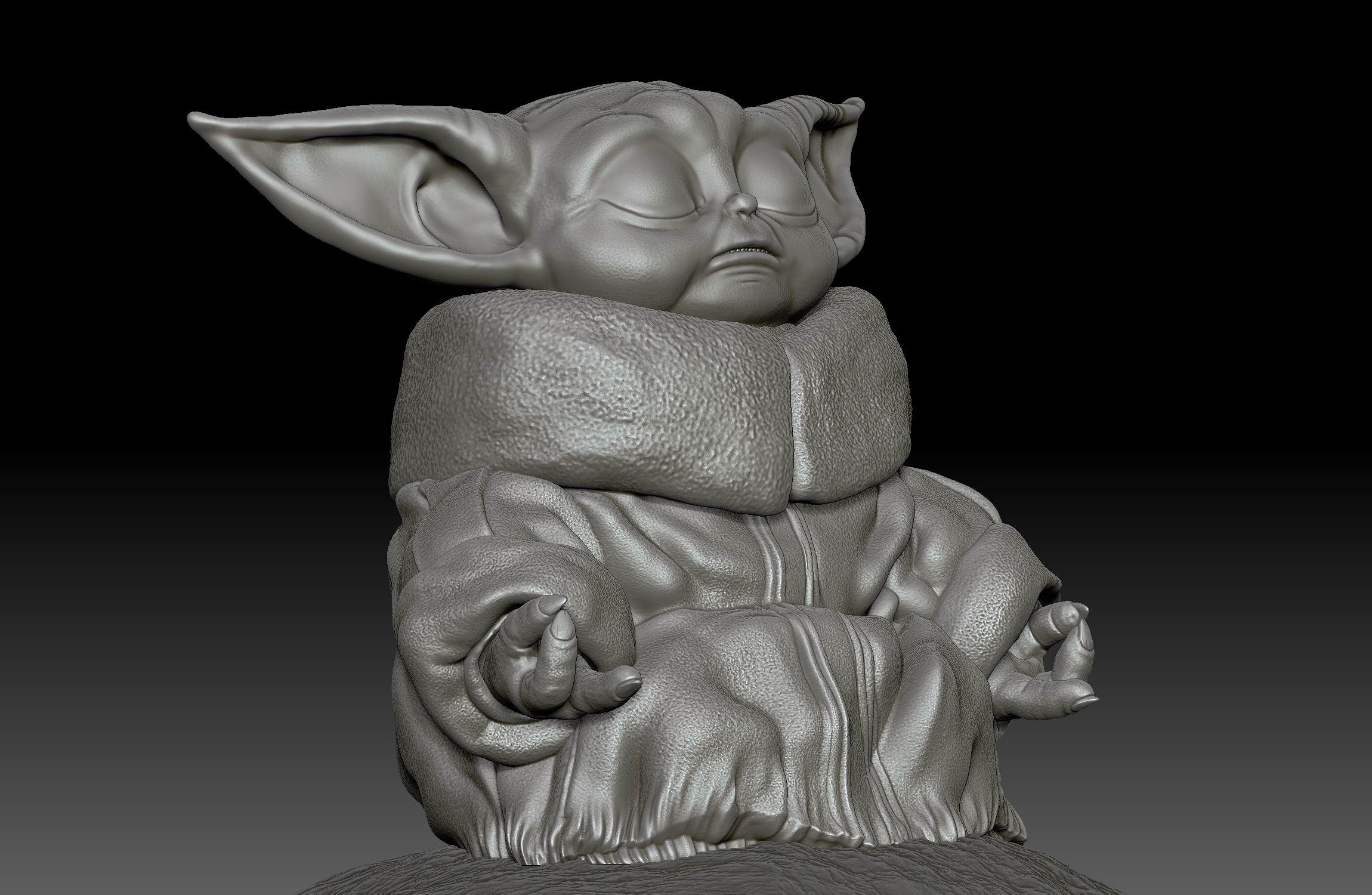 Free STL file Baby Yoda Meditation - Grogu The Child - The mandalorian ...