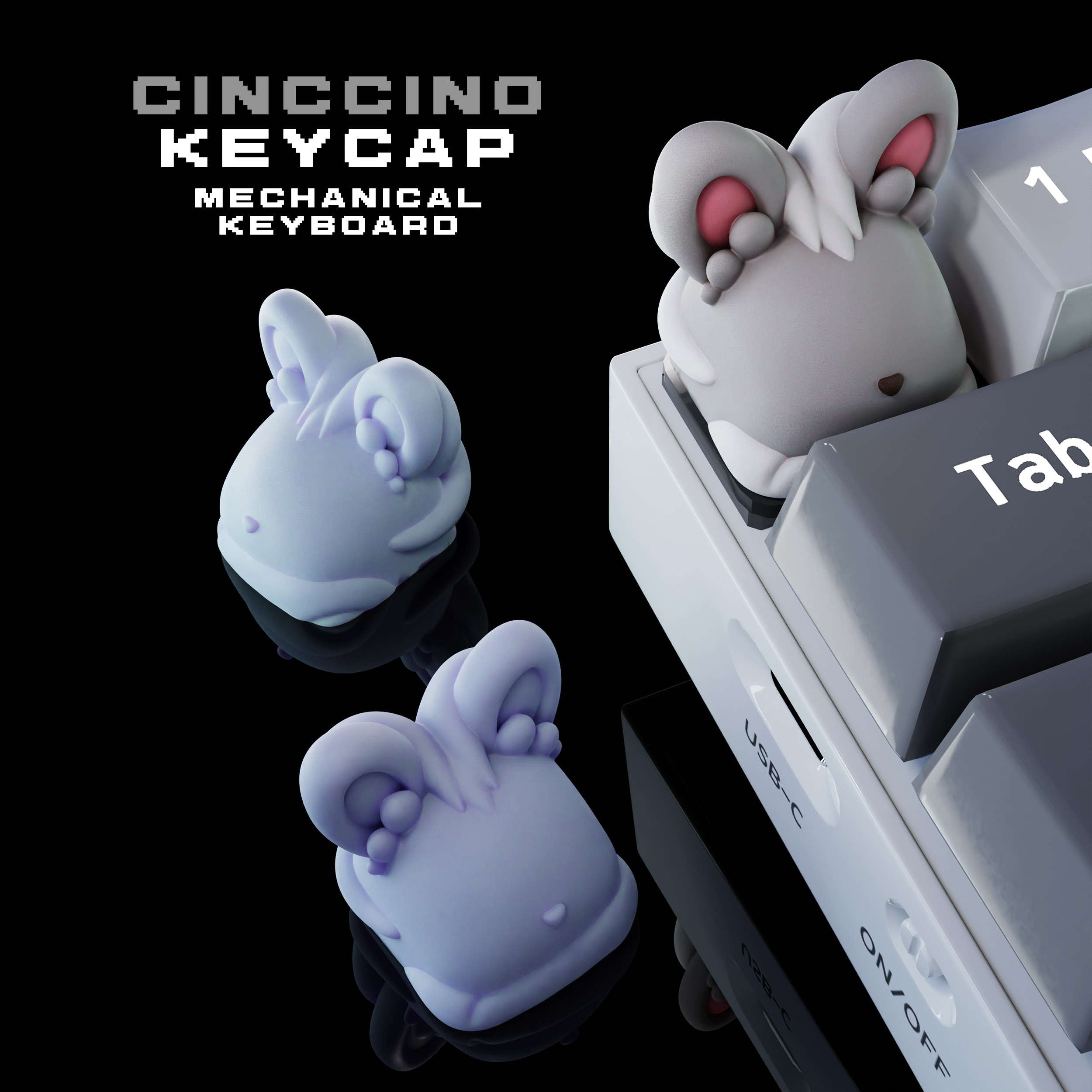 🐉 CINCCINO POKEMON - KEYCAP 3D MECHANICAL KEYBOARD・Free STL File for ・Cults