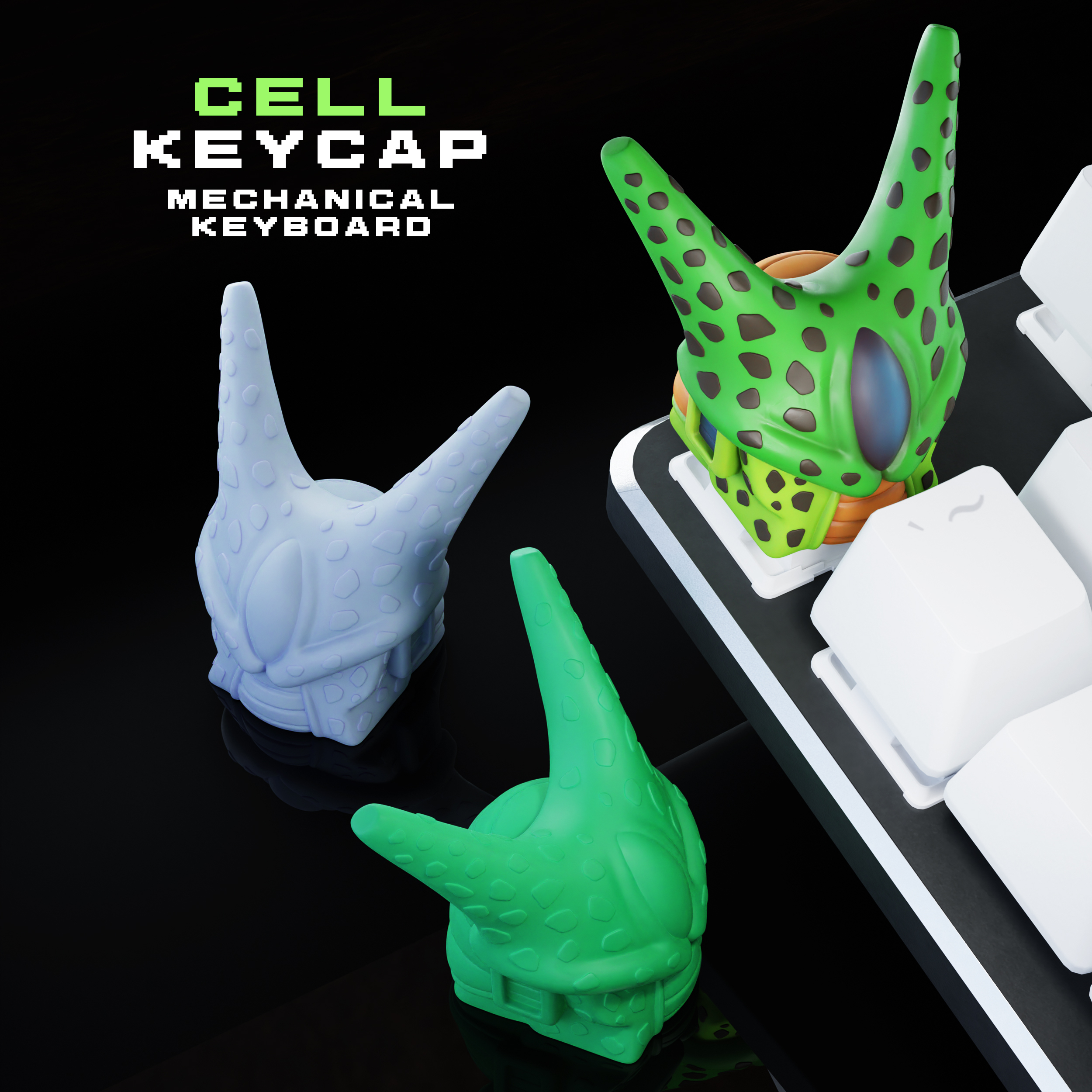 ⌨️ Cell - Keycap 3D for mechanical keyboard - Dragon ball Z -・Archivo ...