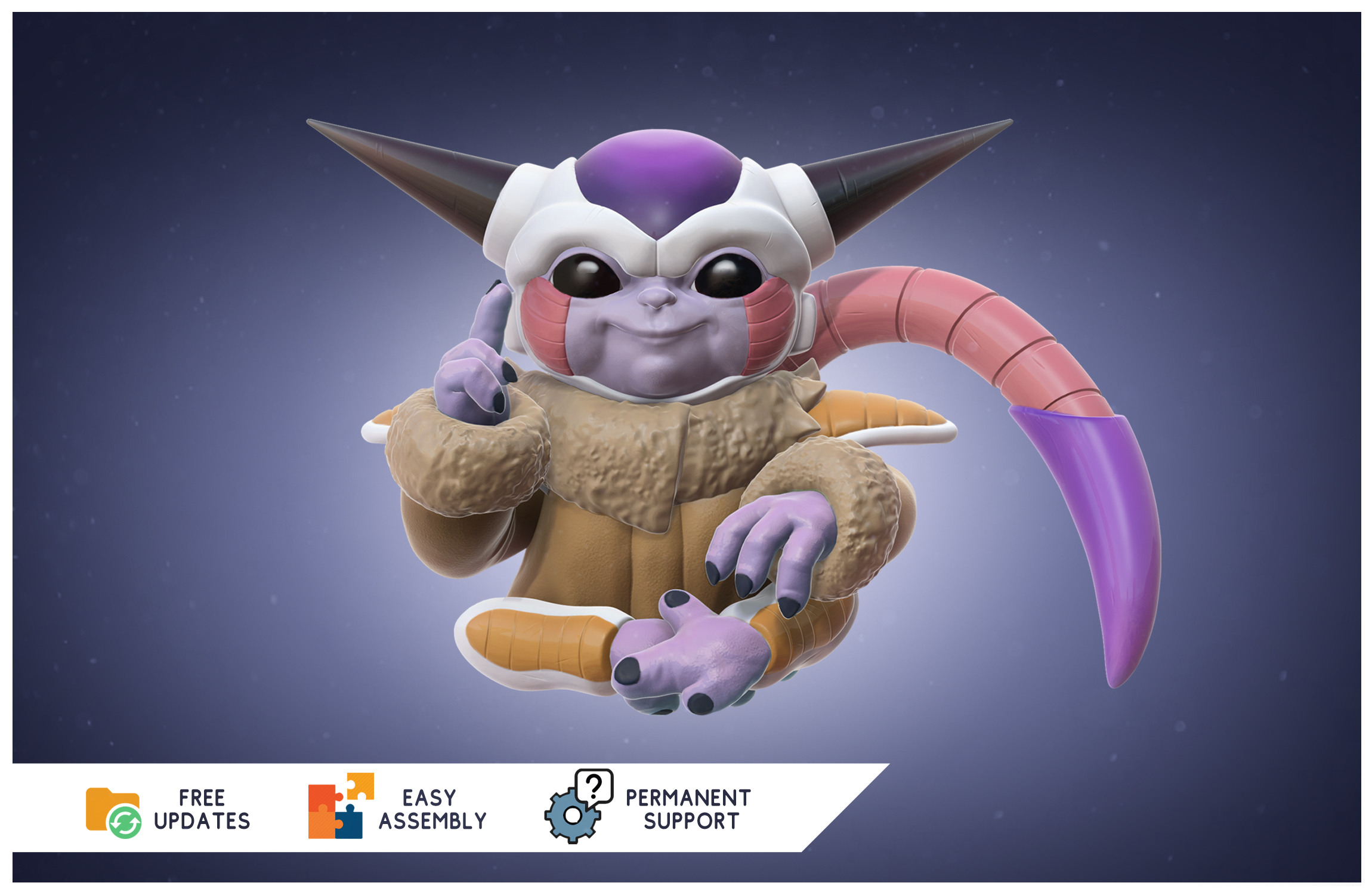 🧒 The Child Frieza - 3d Print Model -Baby freezer・ STL File for 3D ...