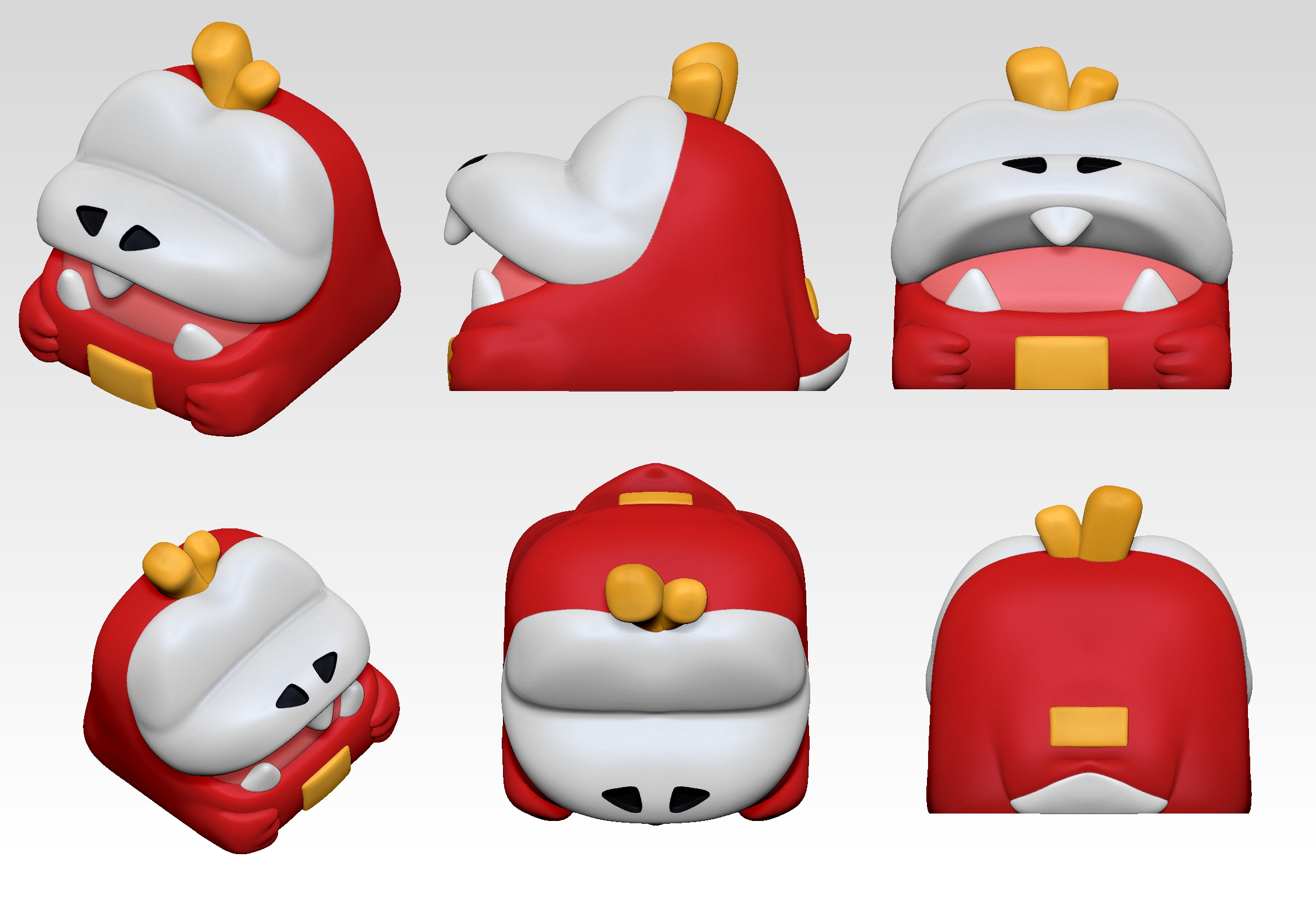 STL file Poke Gen 9 starters - Keycaps Collection - Mechanical keyboard ...