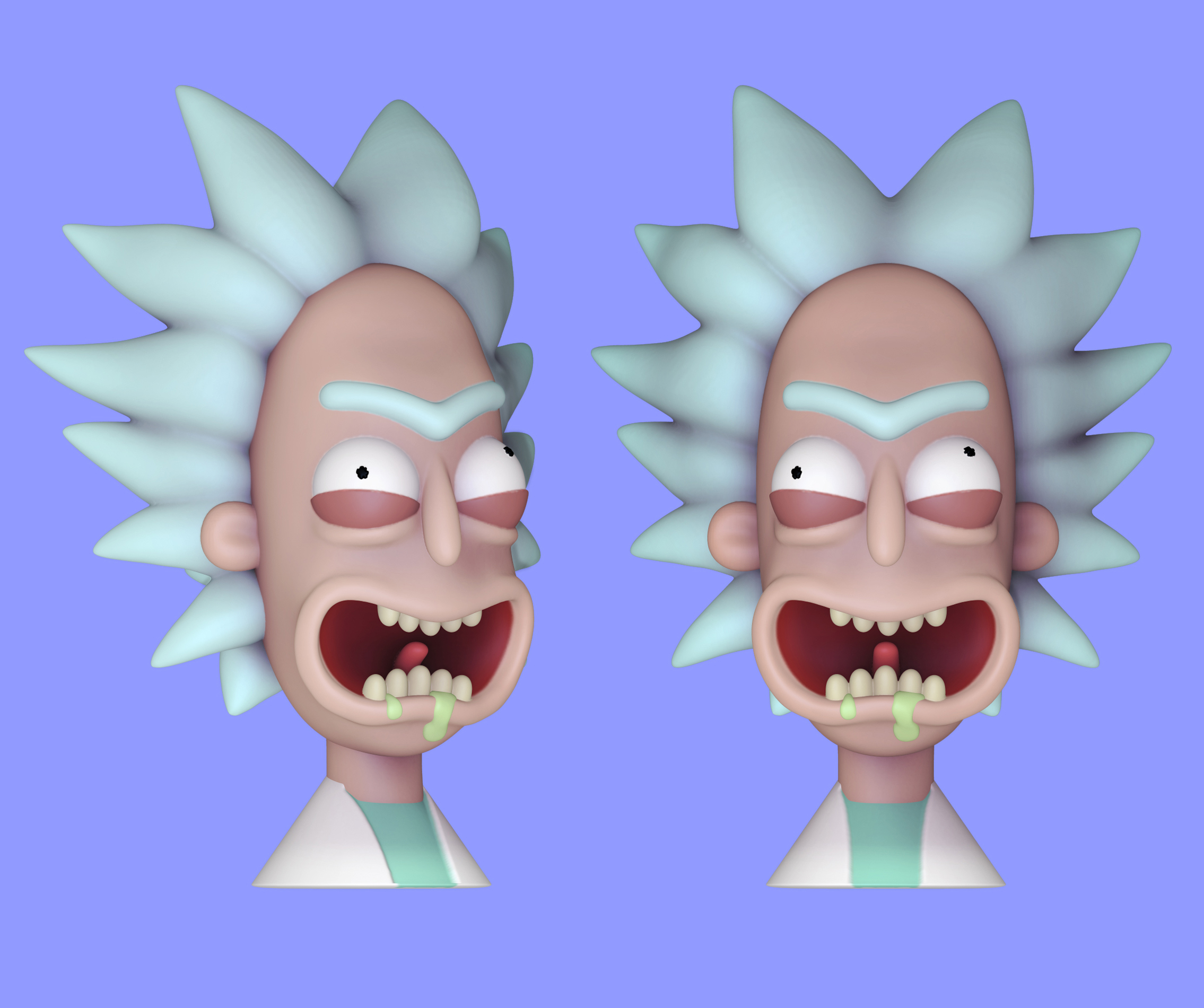 Free STL file Rick Sanchez Bust 👤 ・3D print object to download・Cults
