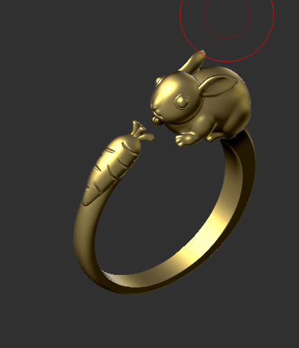 OBJ file Rabbit Ring 🐇 ・3D printer design to download・Cults