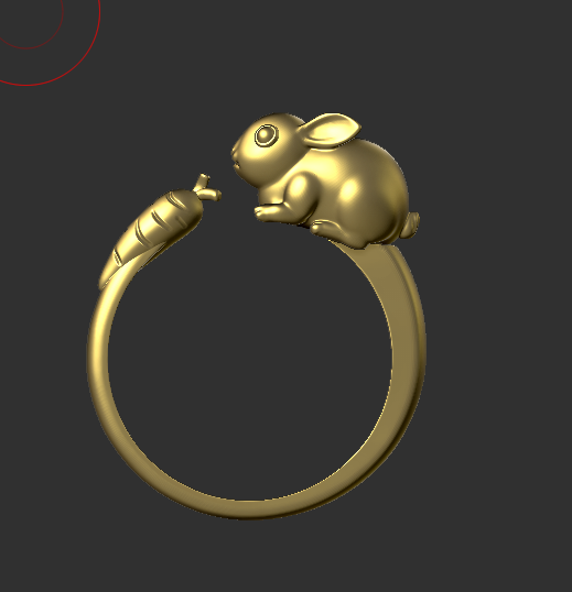 OBJ file Rabbit Ring 🐇 ・3D printer design to download・Cults