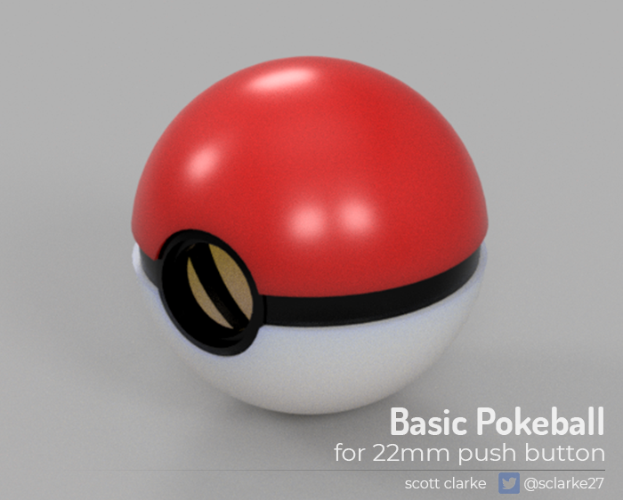 Free 3D file Basic Pokeball 🐉 ・3D printing template to download・Cults