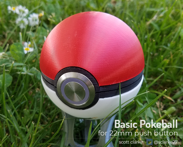 🐉 Basic Pokeball・Free 3D File for ・Cults
