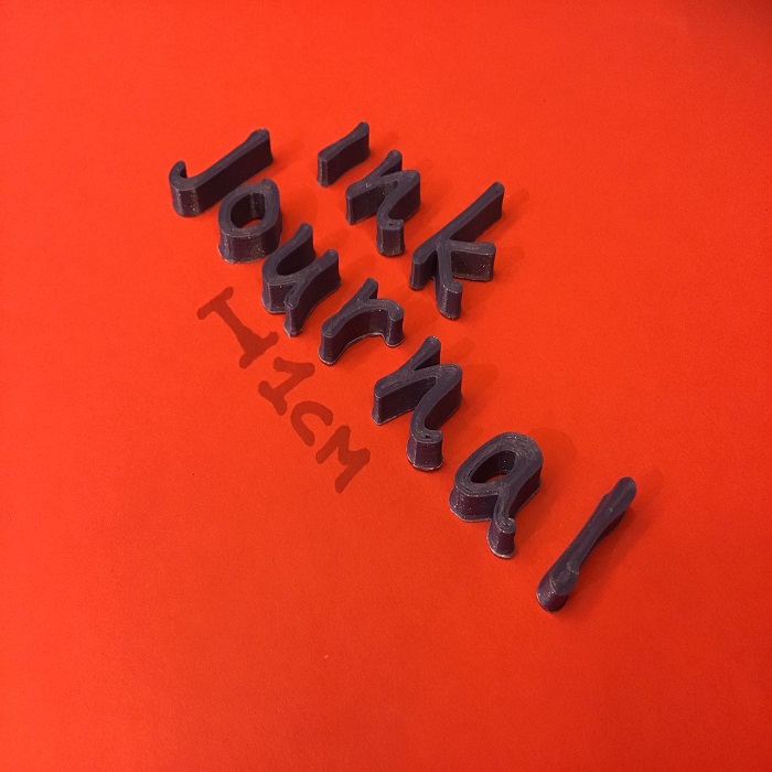 3D file INK JOURNAL Font lowercase 3D letters STL file 📁・3D printable ...