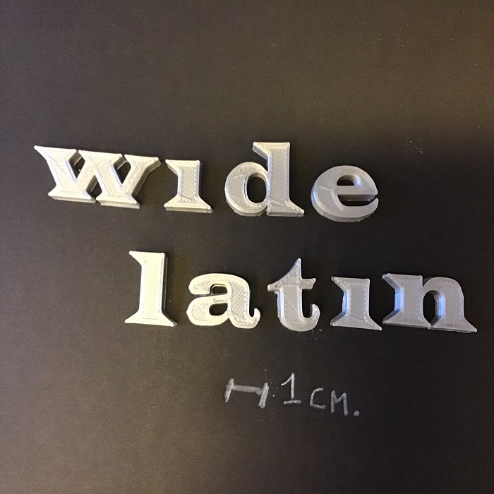 arquivo 3D WIDE LATIN letras minúsculas 3D archivo STL 💭 ・design de ...
