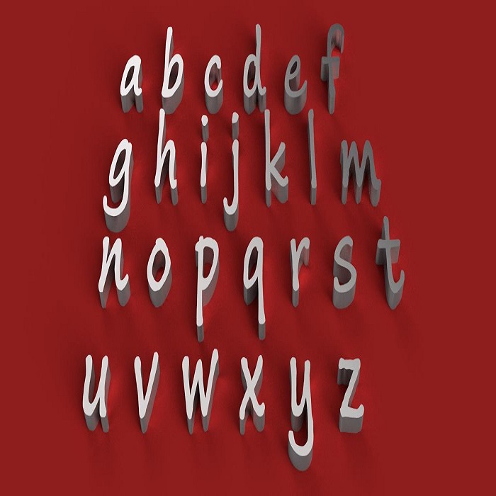 3D file INK JOURNAL Font lowercase 3D letters STL file 📁・3D printable ...