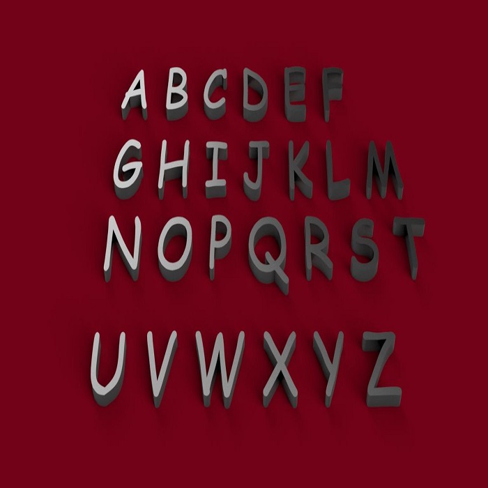 3D file COMIC SANS font uppercase 3D letters STL file 📁 ・Model to ...