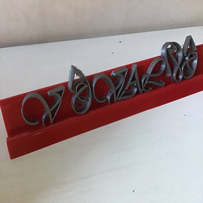 3D file VIVALDI font uppercase 3D letters STL file 📁 ・Model to download ...