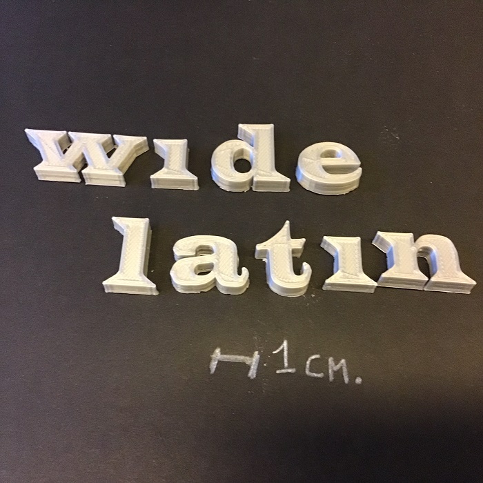 arquivo 3D WIDE LATIN letras minúsculas 3D archivo STL 💭 ・design de ...