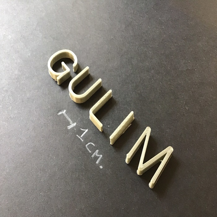arquivo 3D GULIM fuente mayúsculas 3D letras STL archivo 📱 ・Design para ...