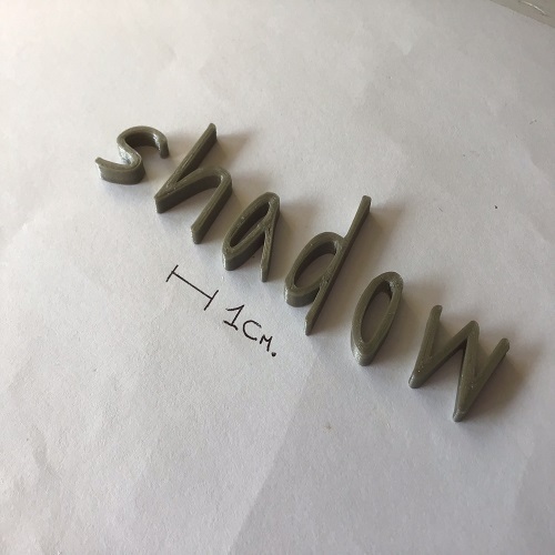 3D file SHADOW lowercase 3D letters STL file 📁 ・3D printer design to ...