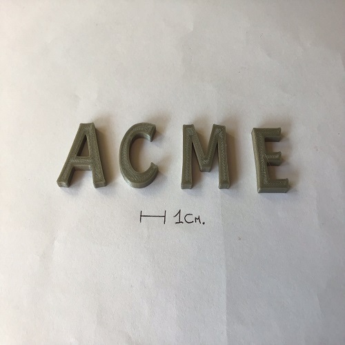 3D file ACME uppercase 3D letters STL file 📁 ・Model to download and 3D ...