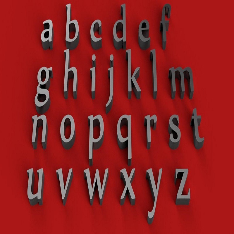 3D file NYALA Font lowercase 3D letters STL file 📁 ・Template to ...