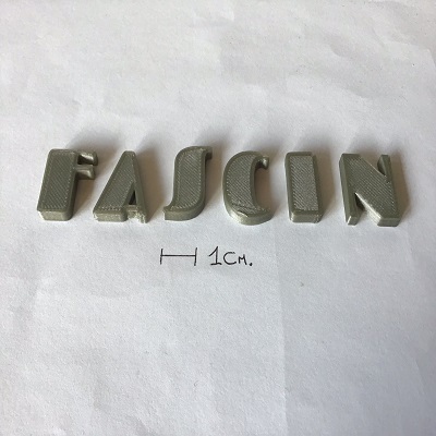 3D file FASCINATE uppercase 3D letters STL file 📁 ・3D printer model to ...