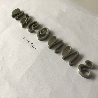 3D file NICONNE uppercase 3D letters STL file 📁 ・3D printable design to ...
