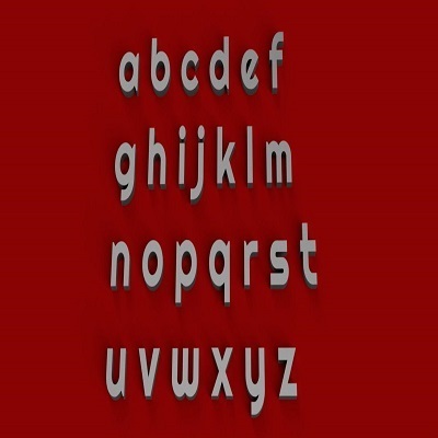 3D file RIGHT lowercase 3D letters STL file ️・3D print design to ...