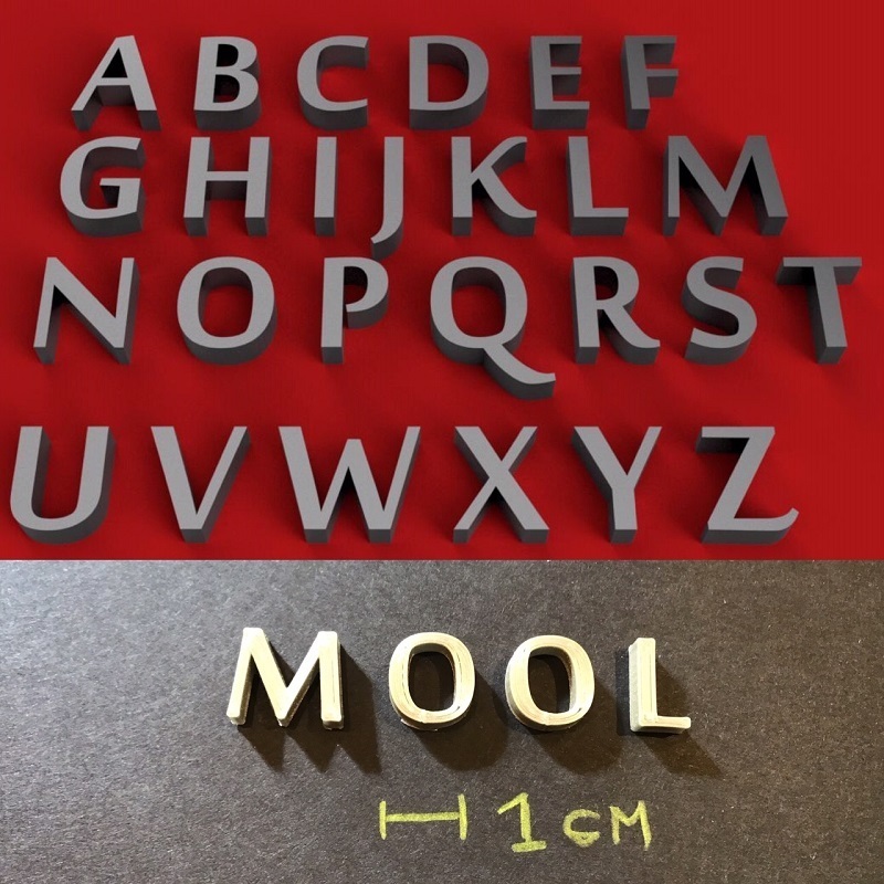 3D file MOOL font uppercase 3D letters STL file 📁 ・3D printable design ...