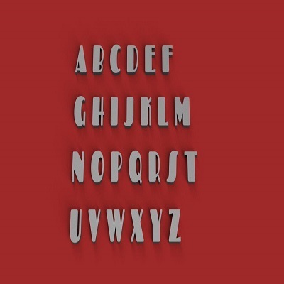 3D file FASCINATE uppercase 3D letters STL file 📁 ・3D printer model to ...