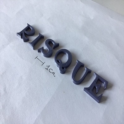 3D file RISQUE uppercase 3D letters STL file 📁 ・3D printable model to ...