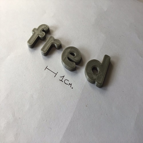 3D file FRED lowercase 3D letters STL file 📁 ・3D printer model to ...