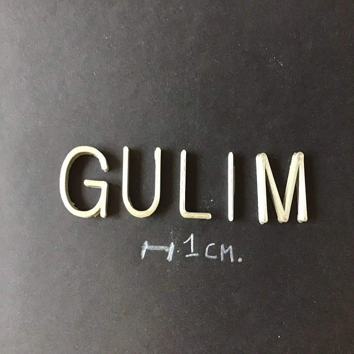 arquivo 3D GULIM fuente mayúsculas 3D letras STL archivo 📱 ・Design para ...