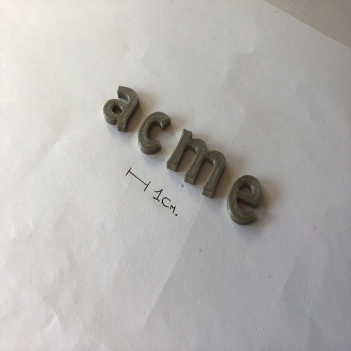 📁 ACME lowercase 3D letters STL file・ 3D File for ・Cults