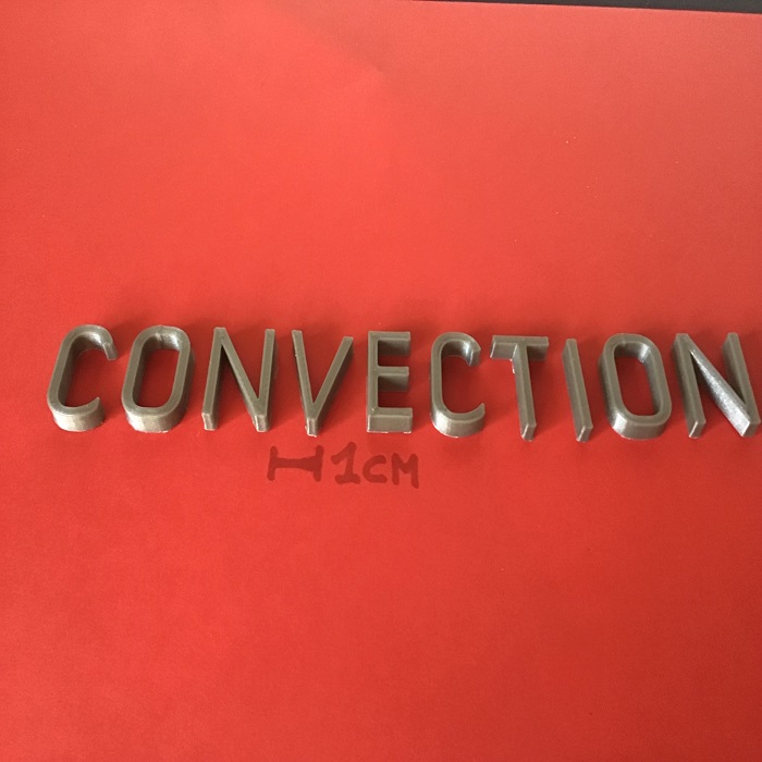 3D file CONVECTION font uppercase 3D letters STL file 📁 ・3D printer ...