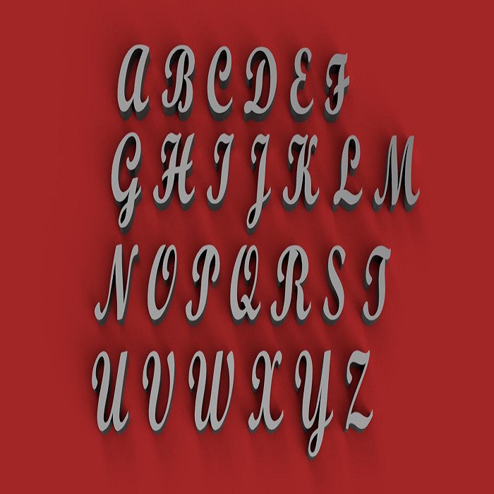 3D-Datei SCRIPTBOLD uppercase 3D letters STL file 📁・Modell zum ...